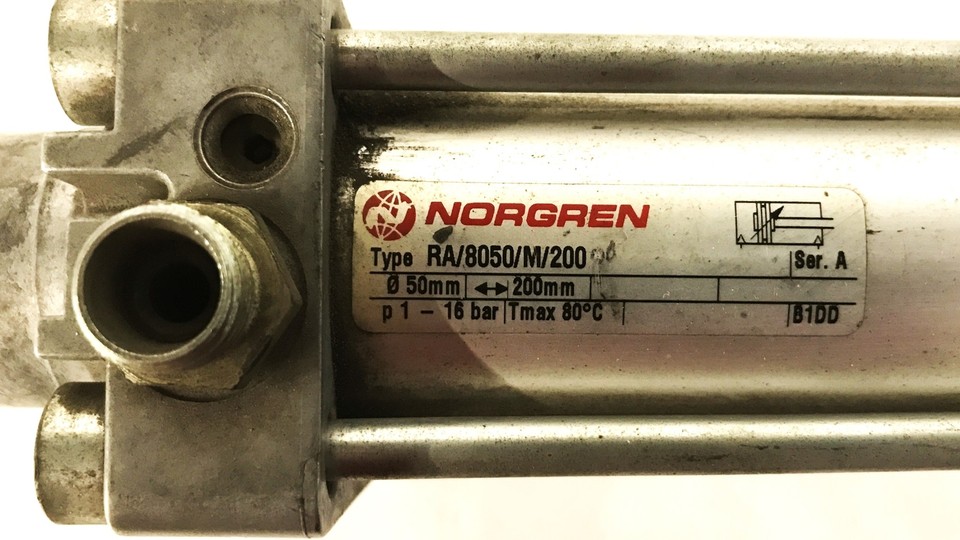 Norgren Pneumatic Piston Cylinder RA8050M200 USED | eBay