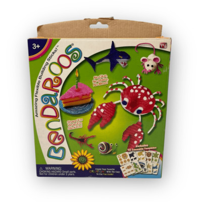 Bendaroos 500 Pieces Flexible Building Sticks Mega Pack 10 Templates ...