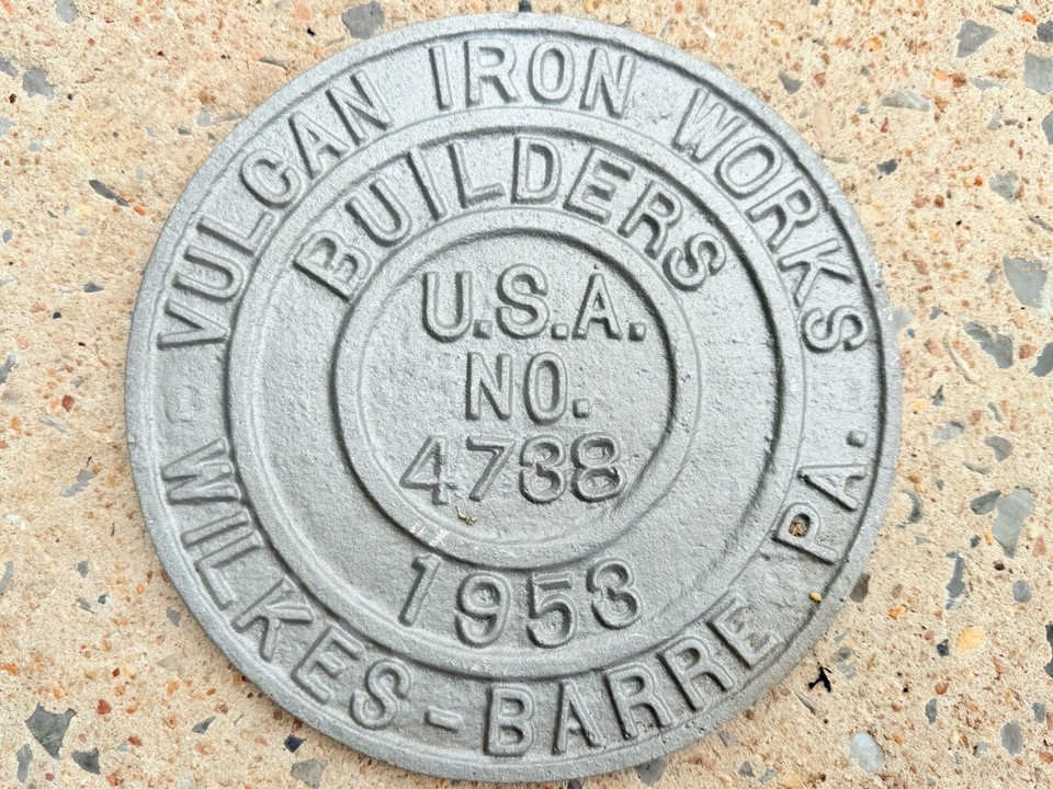 Vulcan Iron Works Locomotive Builders Plate Cast Metal | eBay