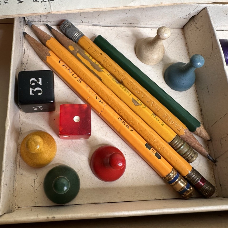 Antique First Edition Clue Board Game Parker Brothers Original Box ...