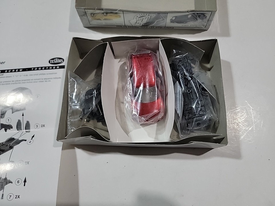 Testors 420022 1:43 Red Panel Cruiser Metal Body Model Kit, Open Box ...