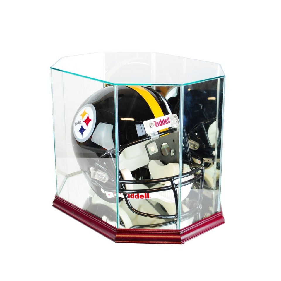 F/S Glass/Mirror Football Helmet Display Case New UV Free Shipping ...