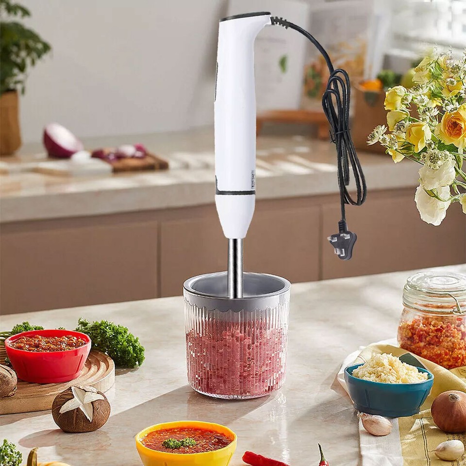 400W Hand Blender Electric Stick Blender Curry Puree Food Mixer ...