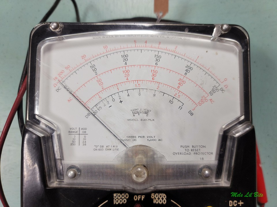 Vintage Triplett Model 630-PLK Type 2 Multimeter | eBay