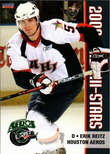 Erik Reitz 2007-08 AHL All-Stars Houston Aeros | eBay