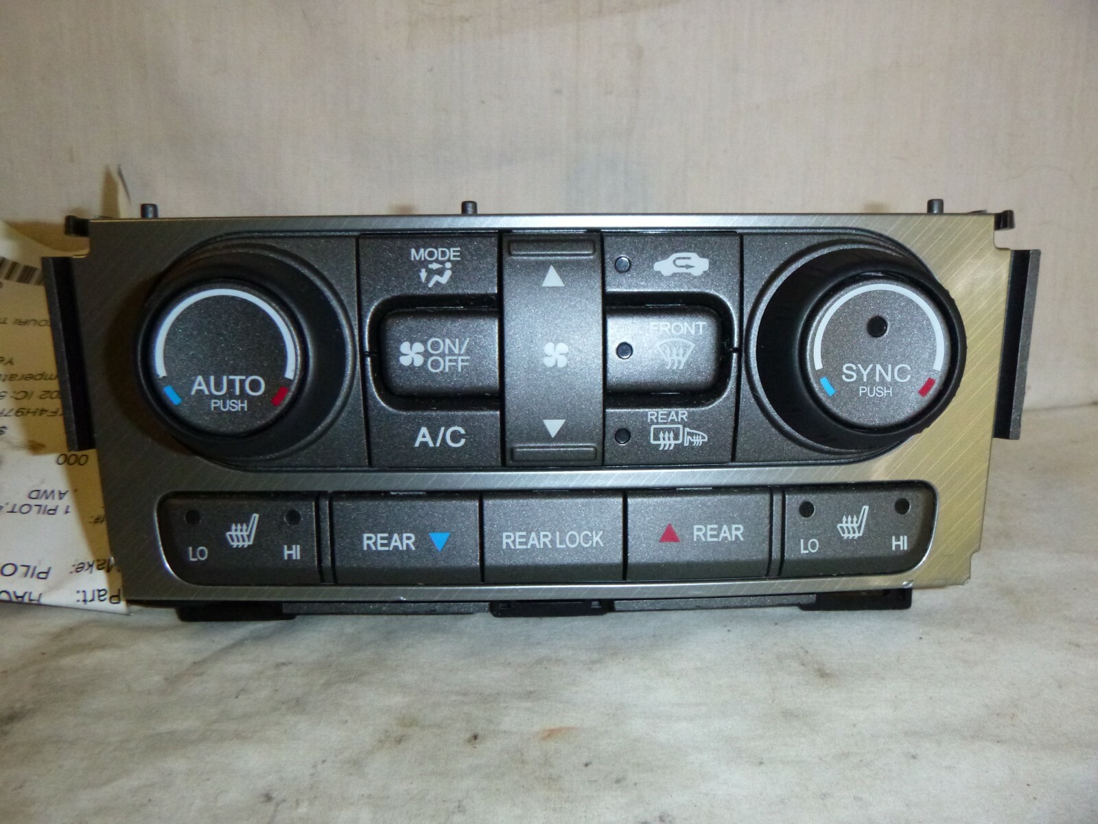 12 13 14 15 Honda Pilot HVAC Climate Control 79600-SZA-A110 RBS16 | eBay