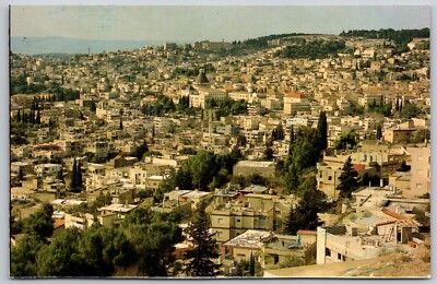 Nazreth Israel - Partial View - Bird's Eye View (5 3/4 X 3 3/4 in ...