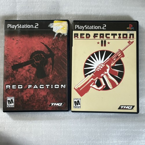 PlayStation 2 Red Faction and Red Faction 2 Complete with manual | eBay UK