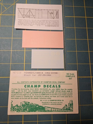 CHAMP DECALS, HO, HC-115 PENNSYLVANIA (CIRCLE KEYSTONE) STOCK CAR 1927 ...
