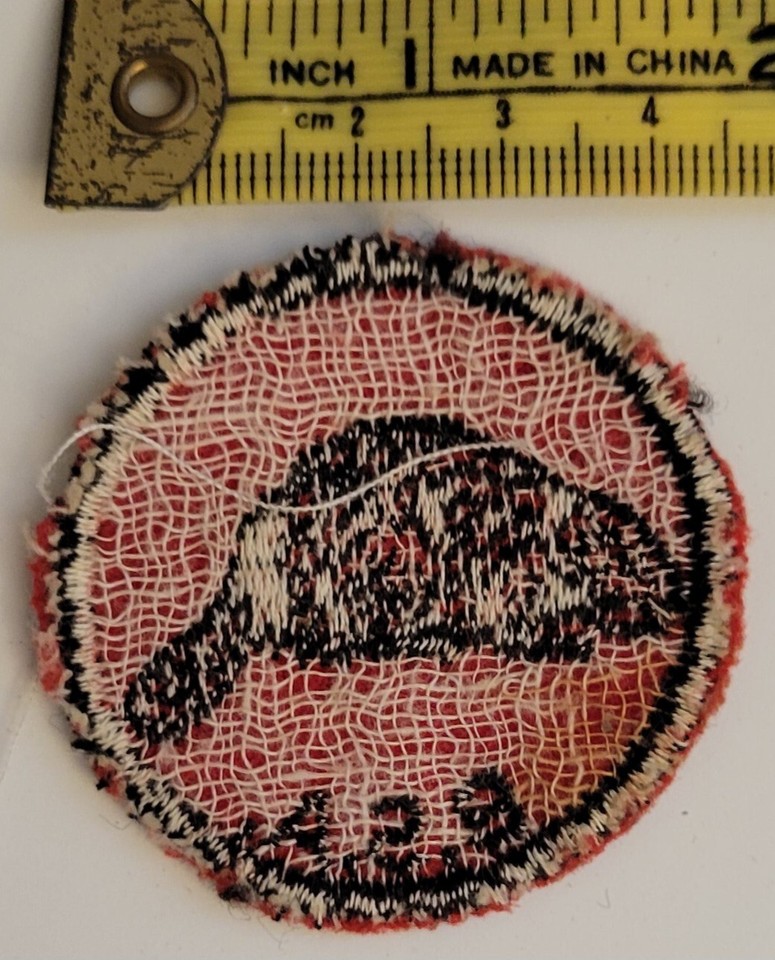 Boy Scout BSA Beaver Patrol Badge Patch Older Felt Red & Black Patch | eBay
