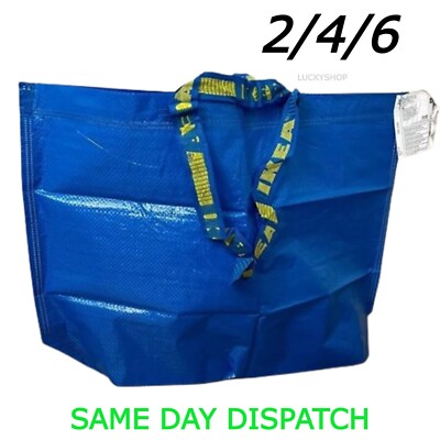 Blue Frakta Medium Storage 45x18x45cm/36L Carry Bags Shopping, Laundry ...