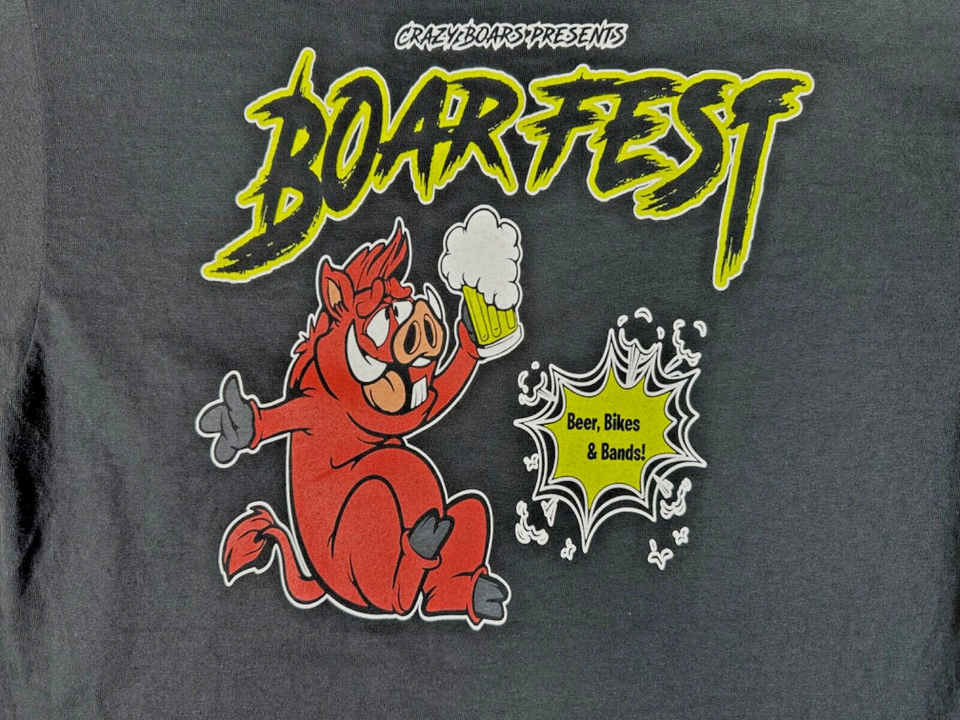 SURPLUS - Harley-Davidson Motorcycle Event T-Shirt Crazy Boars Boarfest ...
