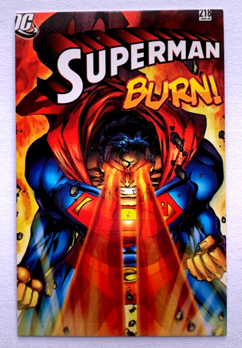 2024 JUSTICE LEAGUE Card PERU #39 SUPERMAN BURN! Special Cover Art DC ...
