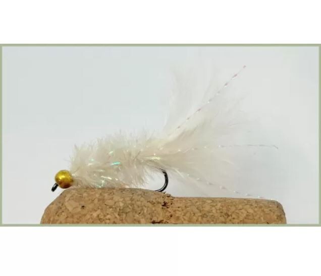 Trout flies, Lures, 6 x BARBLESS White Fritz Lure, Size 10, Best ...