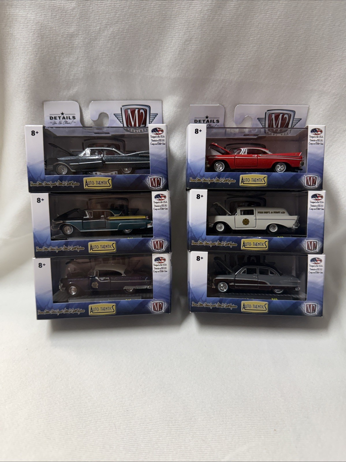 M2 AUTO-THENTICS SET OF 6 Different R49 Cars w/DISPLAY BOX New | eBay