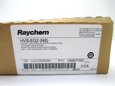 RAYCHEM HVS-EG2 EXTERNAL GROUNDING KIT / SHIELD KIT 3 pack #6 WIRE | eBay