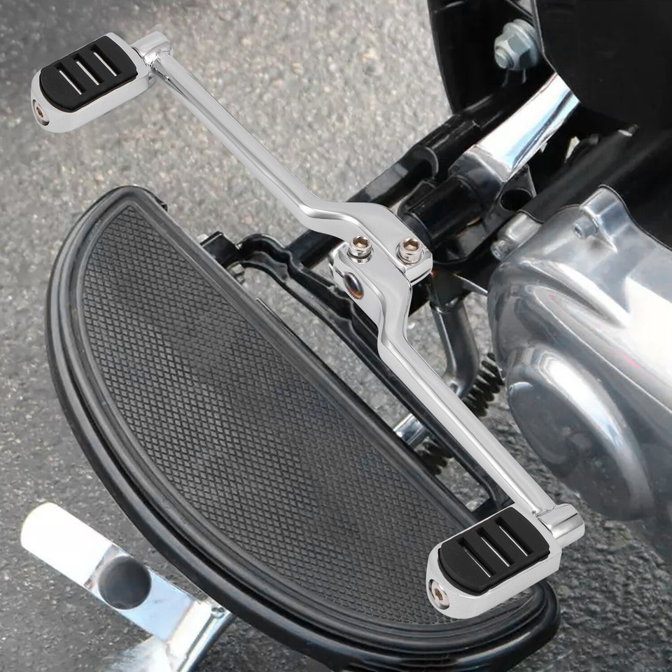 NEW Chrome&Black Extend Heel Toe Shift Lever W/Shifter Peg For Harley ...