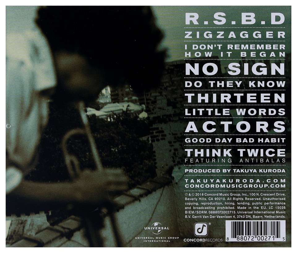 KURODA TAKUYA: ZIGZAGGER [CD] 888072002715 | eBay