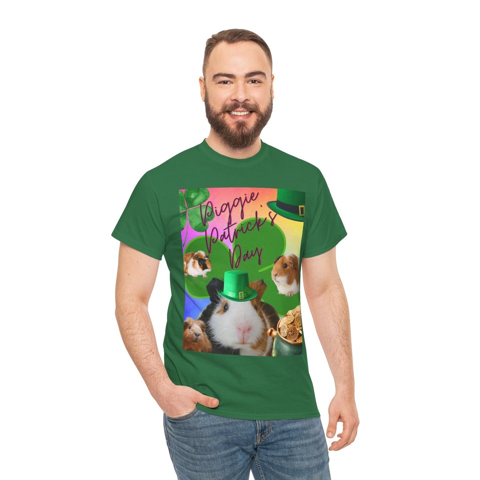 Guinea Pig St. Patrick's Day Unisex Heavy Cotton Tee | eBay