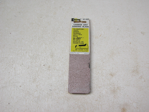 Stanley Surform Pocket Plane Carbide Grit Sanding Blade 21-433 5.5" 80 ...