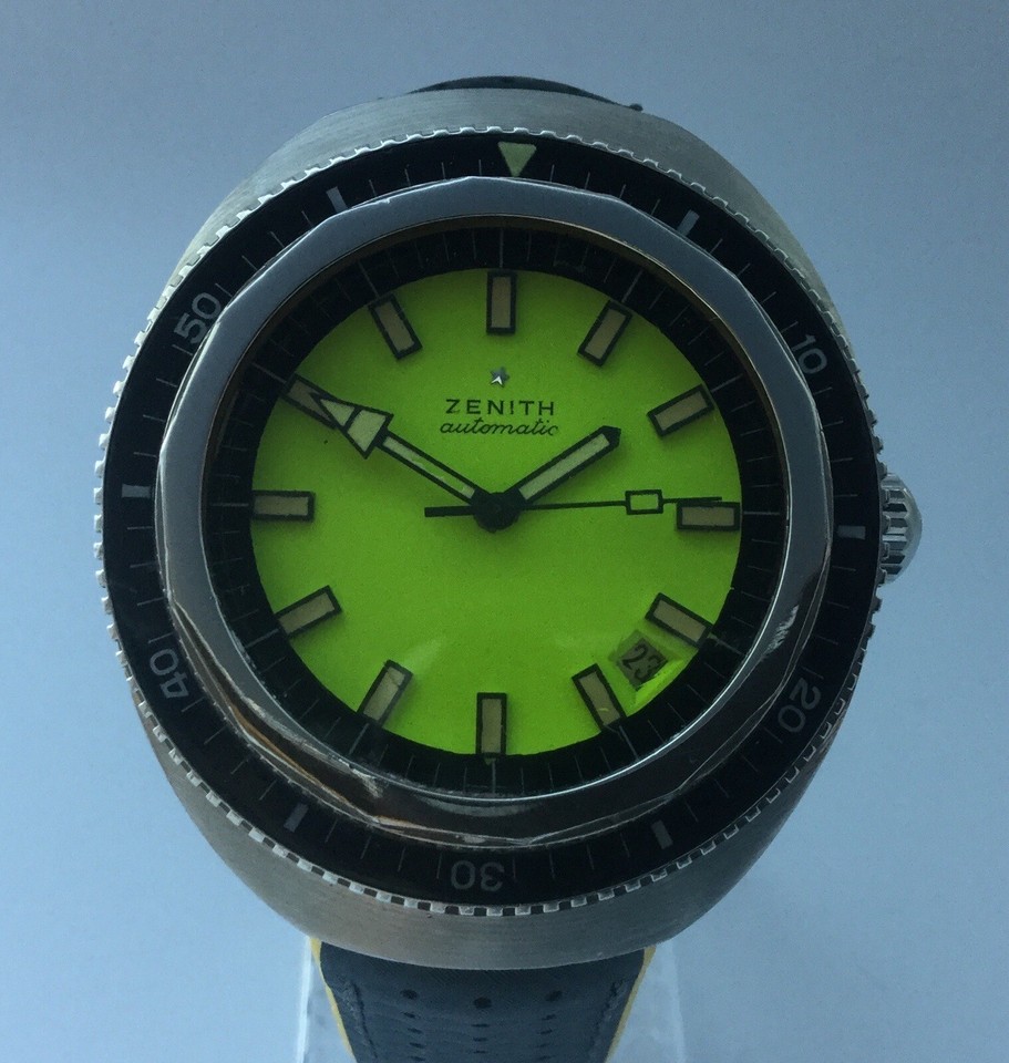 Zenith Sub Sea Big Lemon, A3637, 1000 mt, year 1970 vintage, with box ...