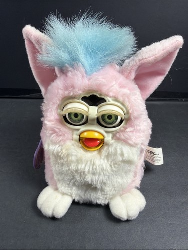 1999 Working Furby baby light pink white and blue | eBay