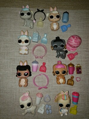 Lol Surprise Pets Bunny Lot of 8 Includes Fuzzy Bunny & Original ...