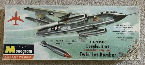 Monogram Douglas B-66 USAF Twin Jet Bomber Model Kit P10-98 1955 ...