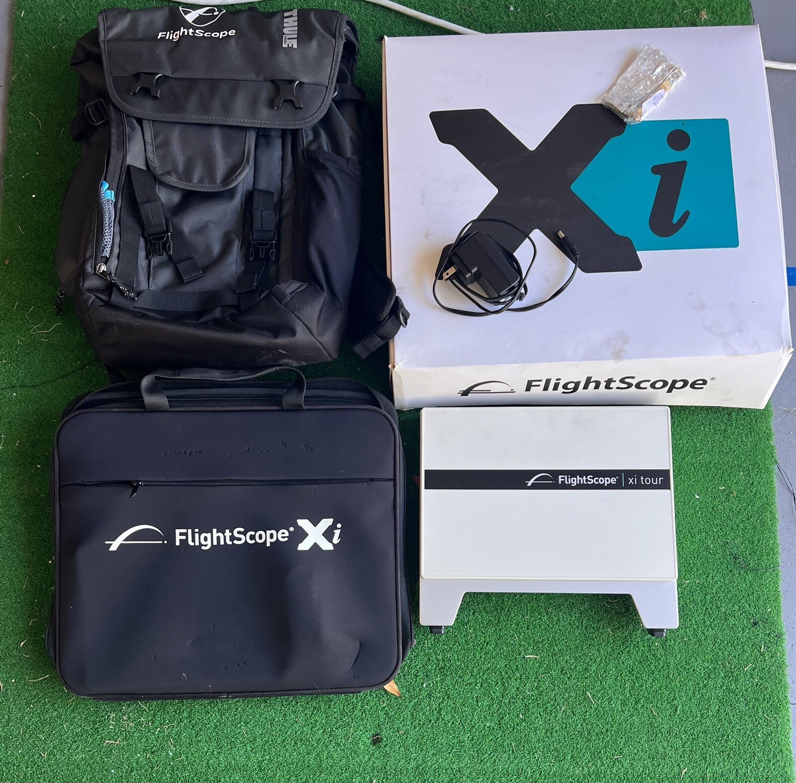 Flight Scope Xi Tour With Carry Bag And Flight Scope Backpack | eBay