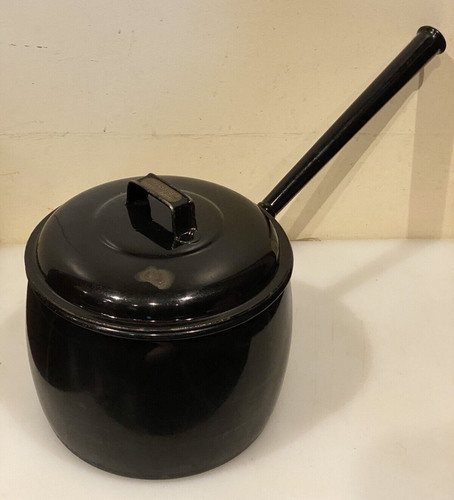 Vintage Antique Judge Black Enamel Long Handle Saucepan 8 Pints | eBay ...