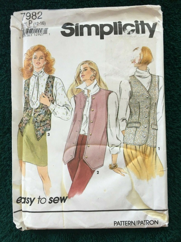 Simplicity Patterns (W) ~ All Patterns are Size 12-16 ...