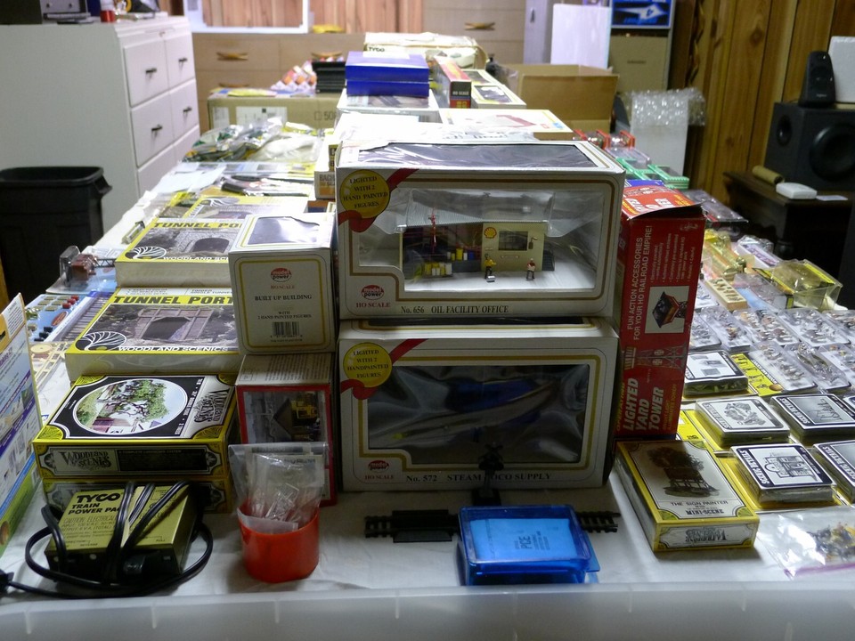 Huge Lot of New & Used HO Model Train Items, Wholesale, Itemized Photo ...