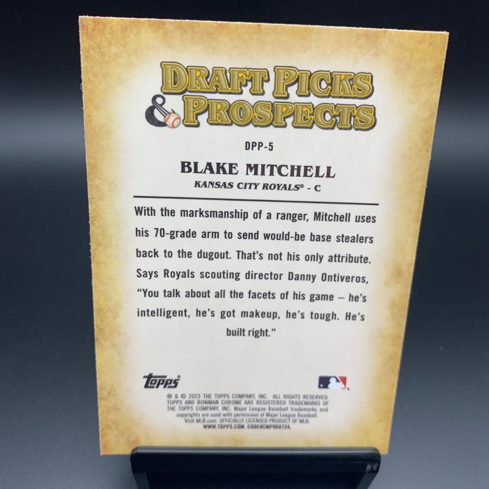 2023 Bowman Draft #DPP-5 Blake Mitchell Draft Picks & Prospects Royals ...