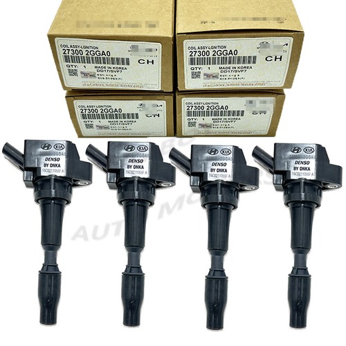 4PCS 27300-2GGA0 Ignition Coil For 2015-21 Genesis Sonata Tucson Optima ...