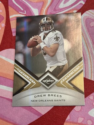 Drew Brees 2010 Panini Limited Spotlight Gold 12/25 #62 MVP HOF Saints ...
