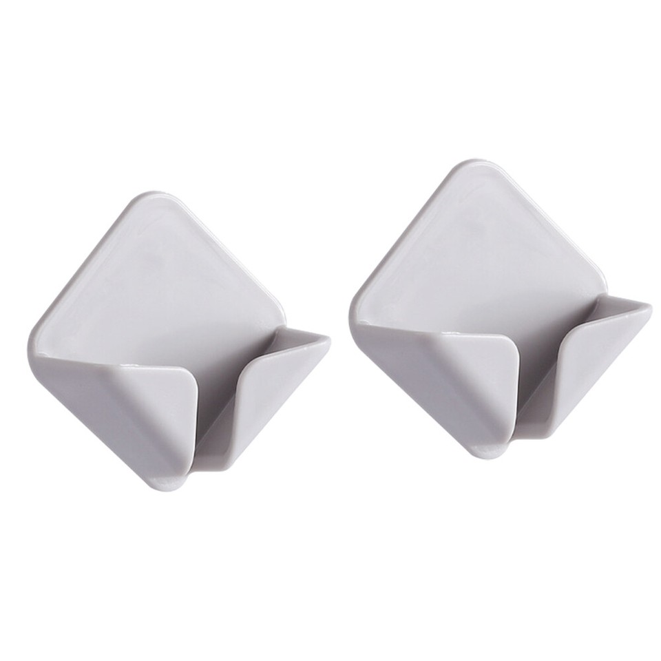 2pcs Toothbrush Adhesive Wire Plugs Plug Socket Storage Holders Wall ...