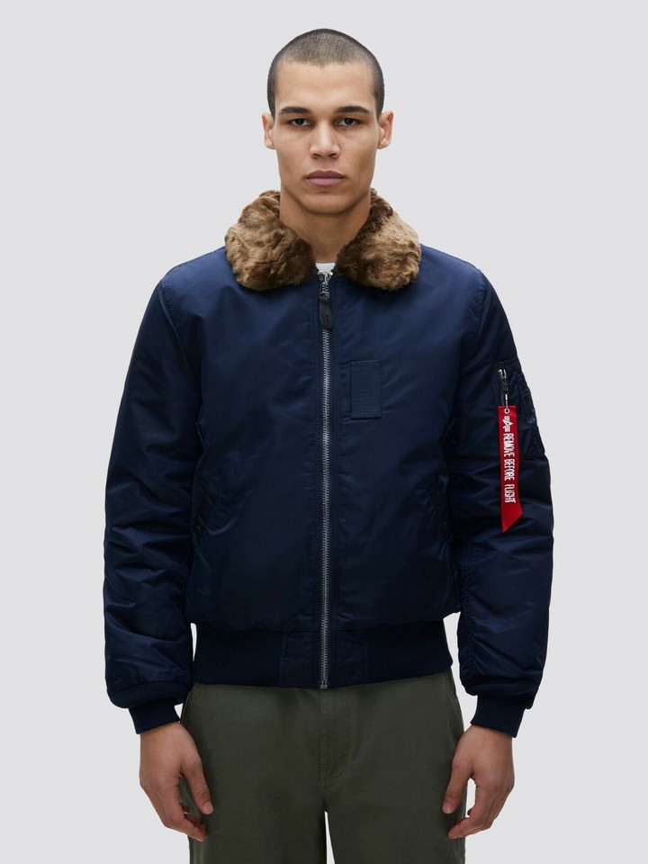 ALPHA INDUSTRIES SLIM FIT B-15 FLIGHT JACKET/BOMBER NYLON MJB45500C1 ...