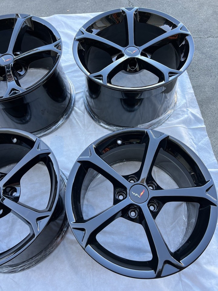 GM OEM Corvette C6 Grandsport Grand Sport Z06 ZO6 Black 3LT Wheels Rims ...