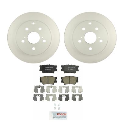 Bosch Rear Solid 281 mm Rotors & Ceramic Disc Brake Pads Kit For RAV4 ...