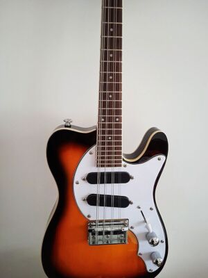 Electric Guitar mini 8 Strings Mandolins Guitar Mandocaster Sunburst ...