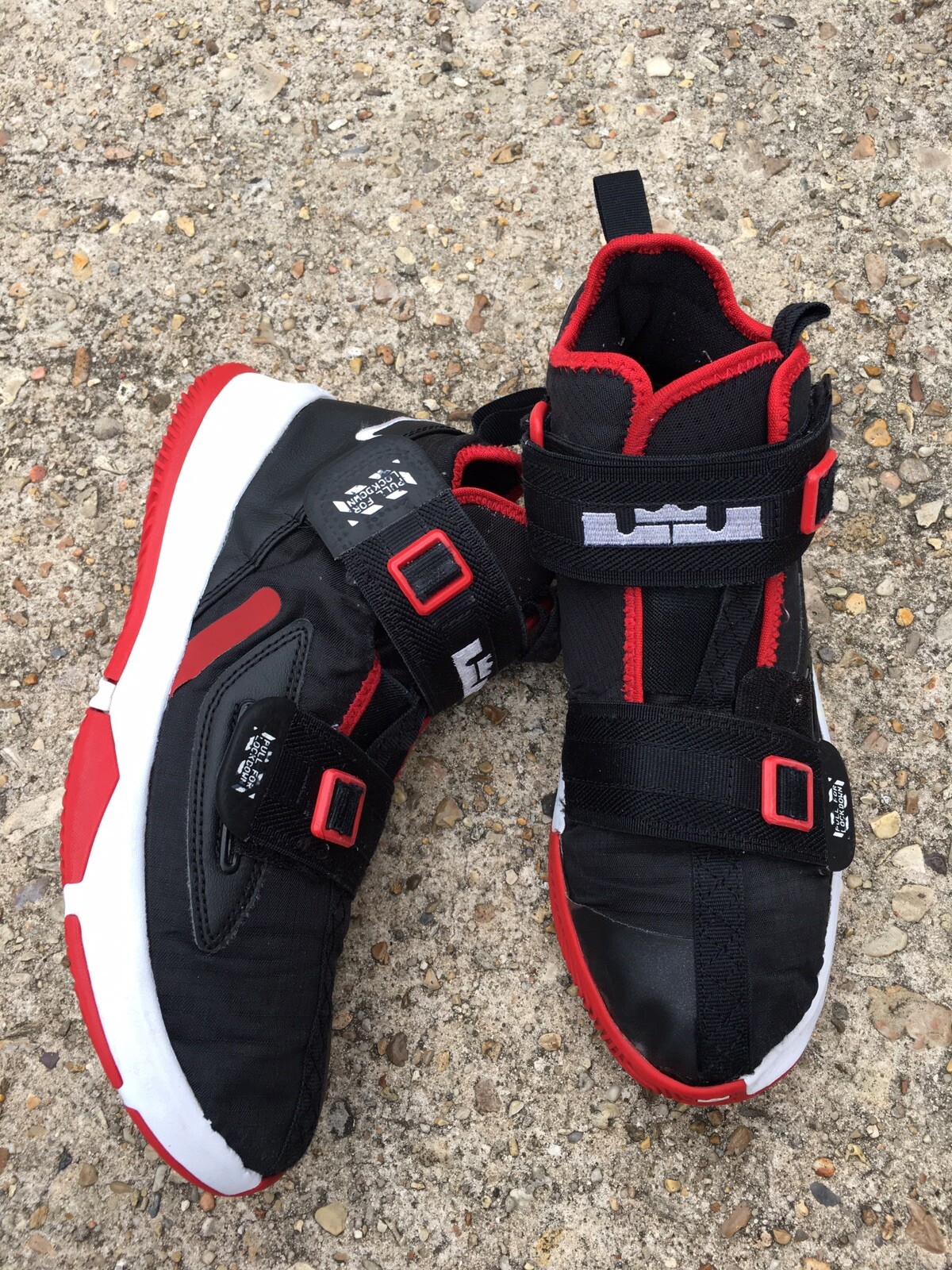 Nike Lebron Soldier XIII Flyease Bred Basketball snea… - Gem