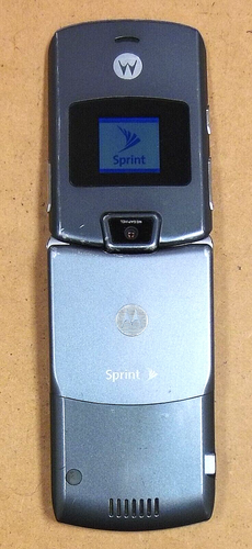 Motorola RAZR / Razor V3m - Gray and Black ( Sprint ) Cellular Flip ...