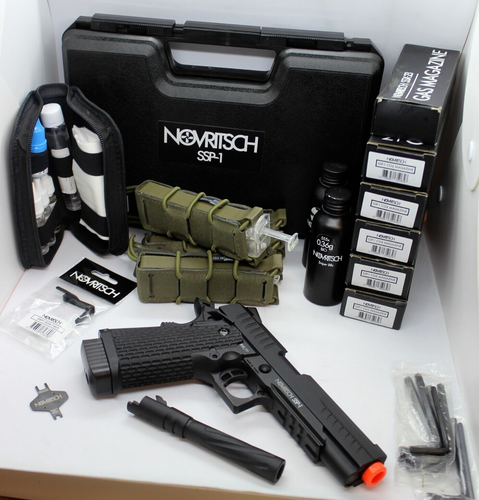 Novritsch SSP-1 CO2 BB Airsoft Pistol Kit w/Extras - Black | eBay