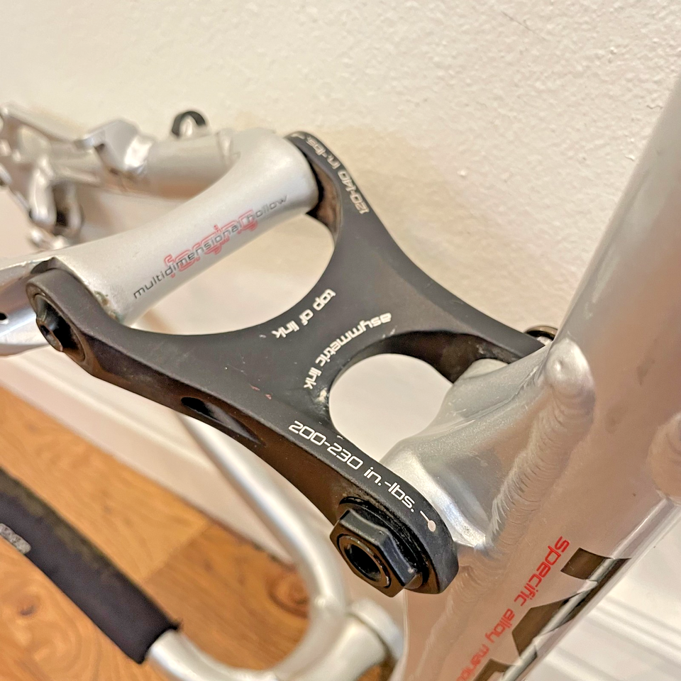 Specialized Epic Full Suspension Disc Silver Bike Frame 26" Wheels 19 ...