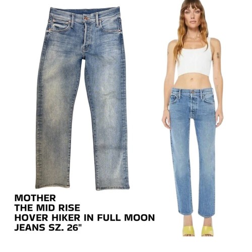 MOTHER MID RISE THE HIKER IN FULL MOON JEANS SZ. 26" | eBay