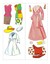 VINTGE 1967 BARBIE MAGIC PAPER DOLL MOD UNCUT ORG SZ LASER REPRODCTION ...