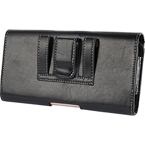 ZTE Grand X3 Z959 N9519 Horizontal Leather Pouch Case Holster Belt Clip Black 2 | eBay