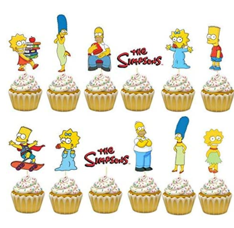 SIMPSONS GIFT CAKE TOPPER CUPCAKE BALLOON BANNER SUPPLIES idea table ...