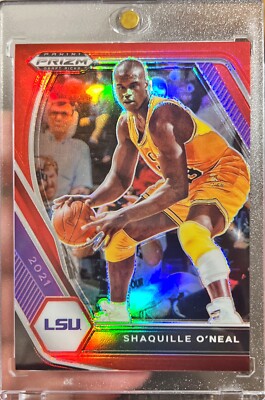 2021 Panini Prizm Draft Picks Shaquille Oneal Red Prizms Card /299 #84 ...