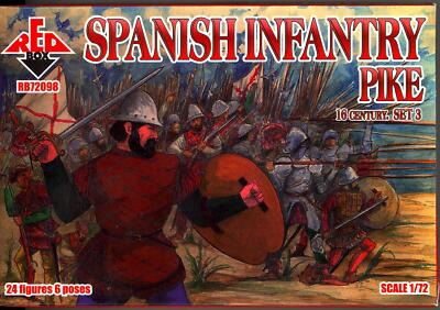 Red Box Models 1/72 SPANISH INFANTRY WITH PIKE 16th Century Figure Set ...